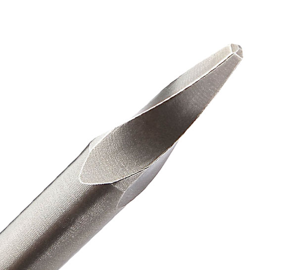 Spiral head with helical head for sds-plus and sds-max perforators