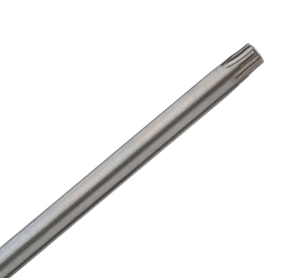 Screwdriver bit for long tip